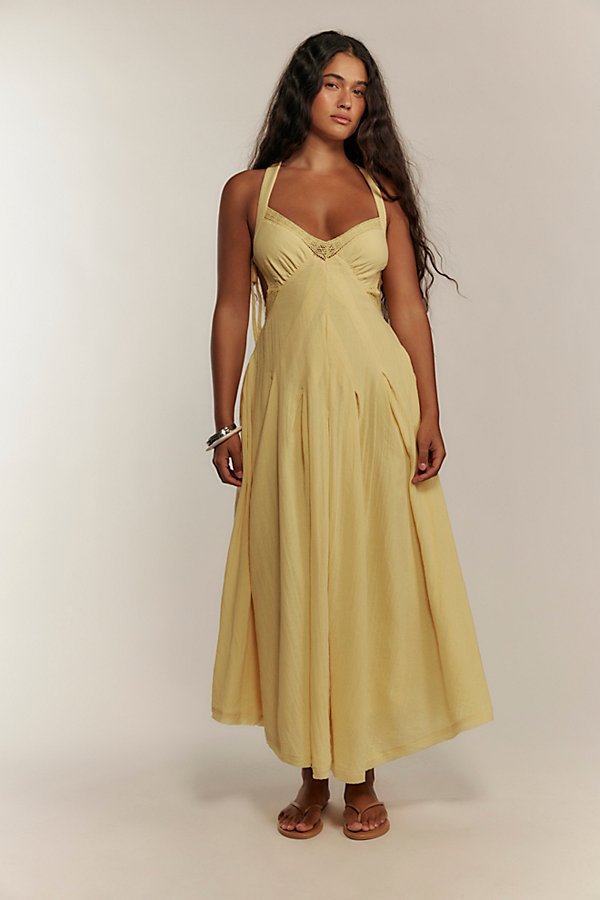 FREE PEOPLE Vivi Cotton Midi Dress